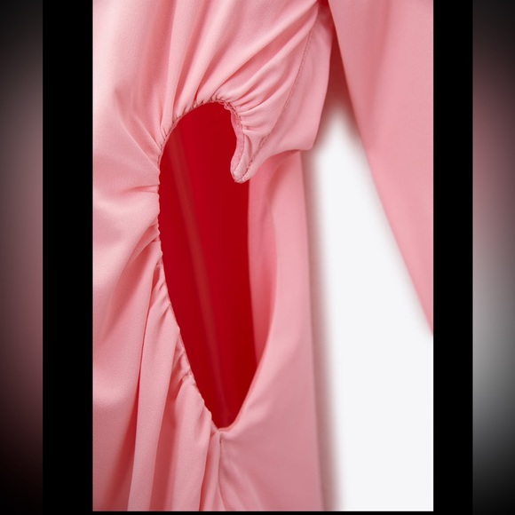 Zara | Tops | Zara Heart Draped Bodysuit | Poshmark